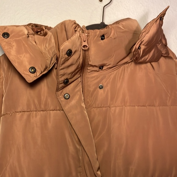 Amazon | Jackets & Coats | Nwt Womens Light Brown Long Puffer Jacket ...
